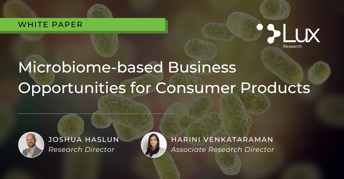 Microbiome-based Business Opportunities for Consumer Products - Lux ...