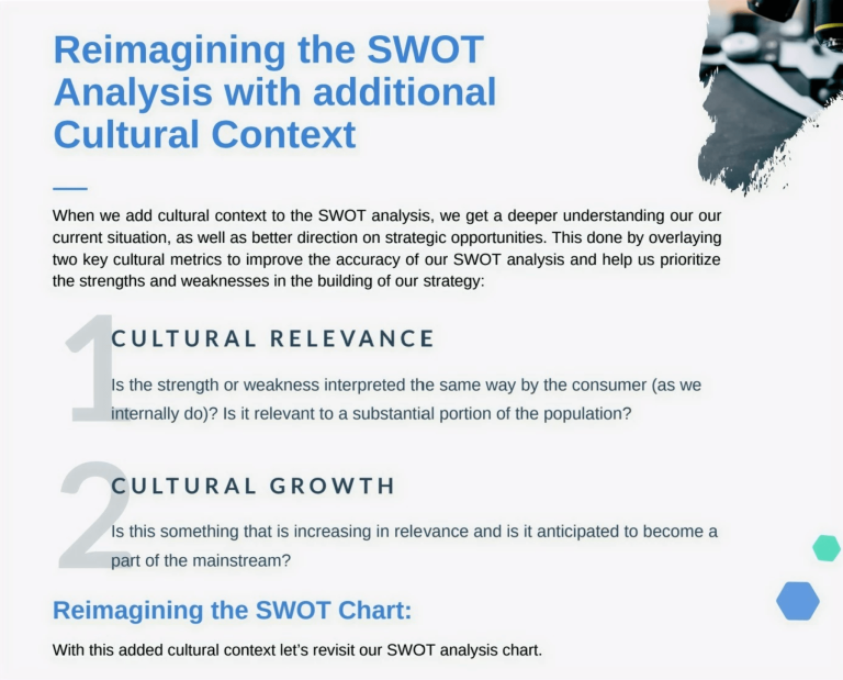 Reimagining the SWOT analysis: How the consumer-led perspective ...