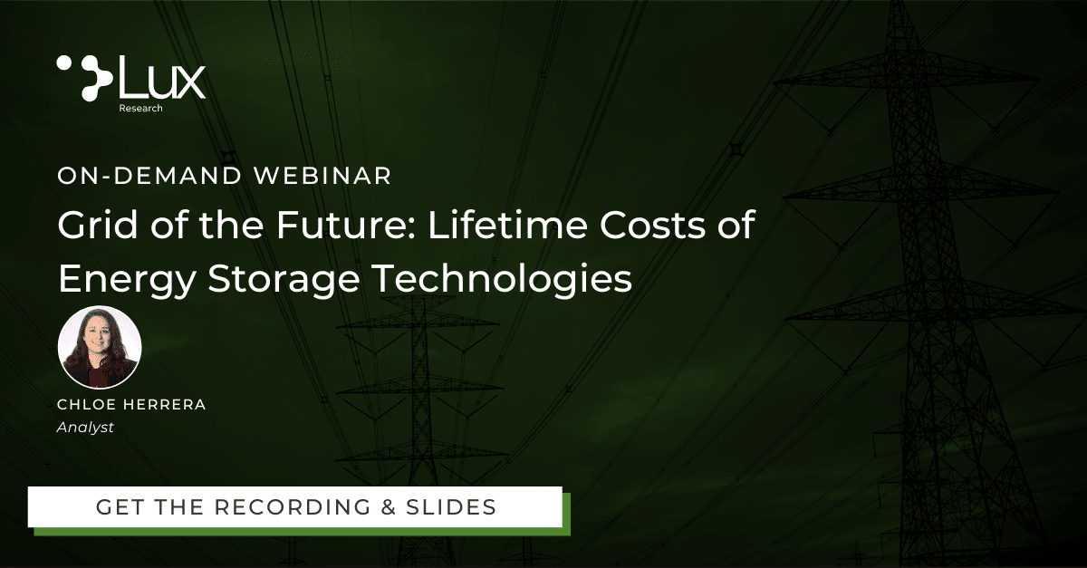 Grid of the Future: Lifetime Costs of Energy Storage Technologies - Lux ...