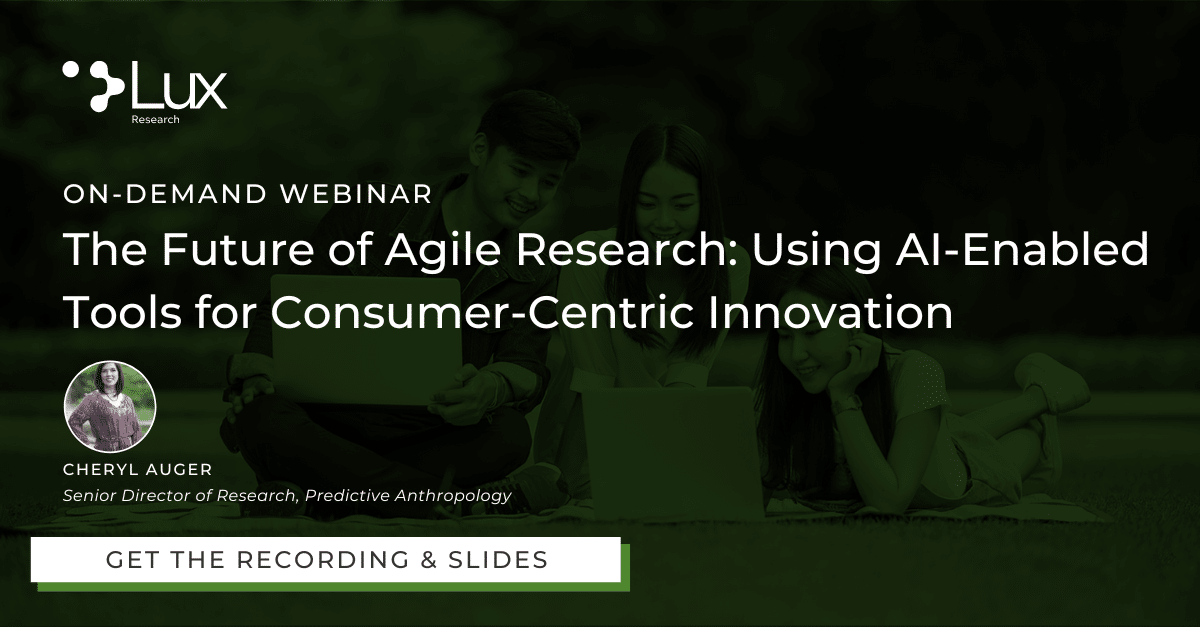 The Future of Agile Research: Using AI-Enabled Tools for Consumer ...