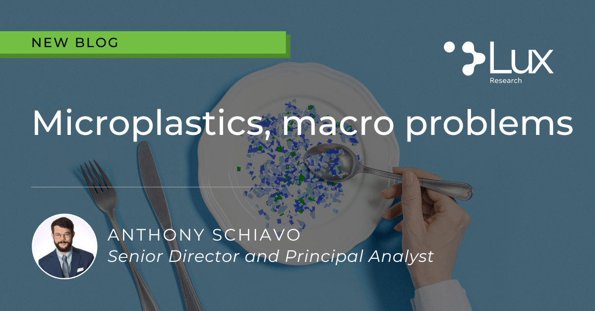 Microplastics Macro Problems Lux Research