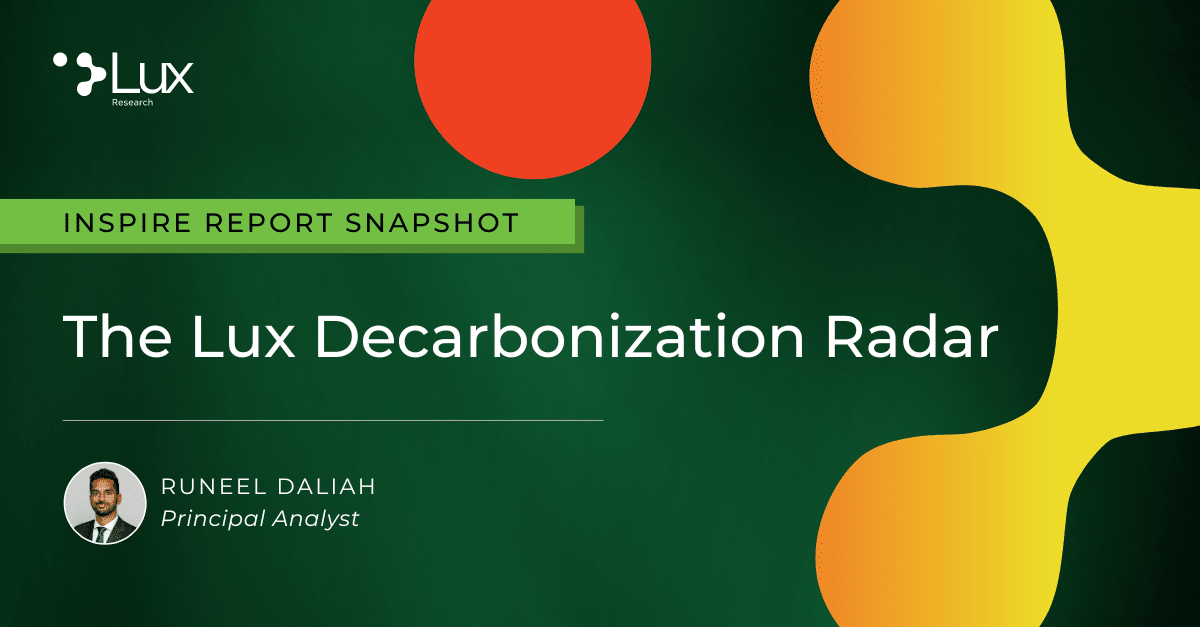 The Lux Decarbonization Radar - Lux Research