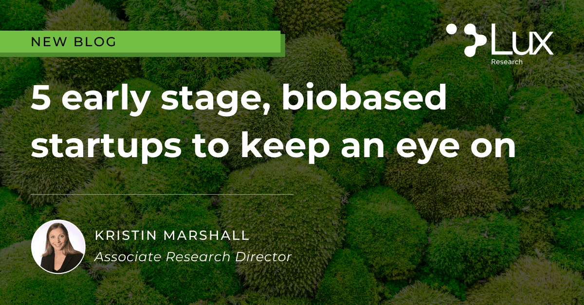 Top 5 Biobased Startups to Watch in 2023 | Lux Research
