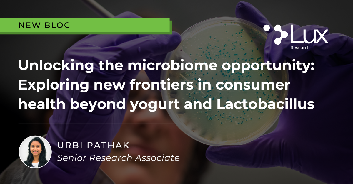 Unlocking the microbiome opportunity: Exploring new frontiers in consumer health beyond yogurt ...
