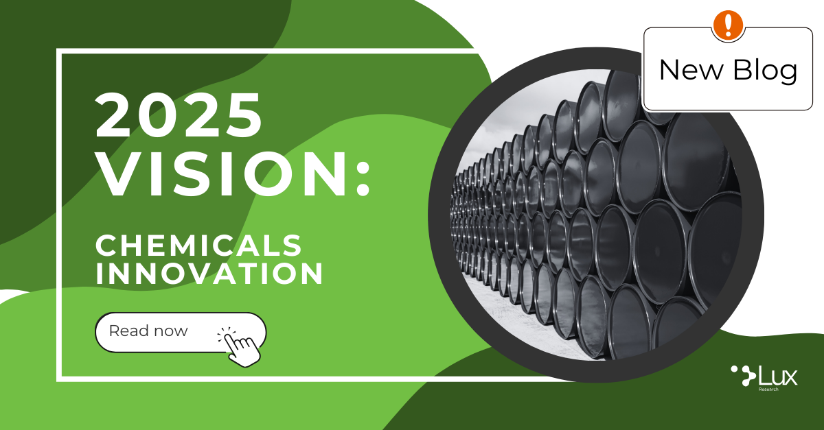 Chemicals Innovation 2025: Reducing risk and reassessing what makes business sense - Lux Research