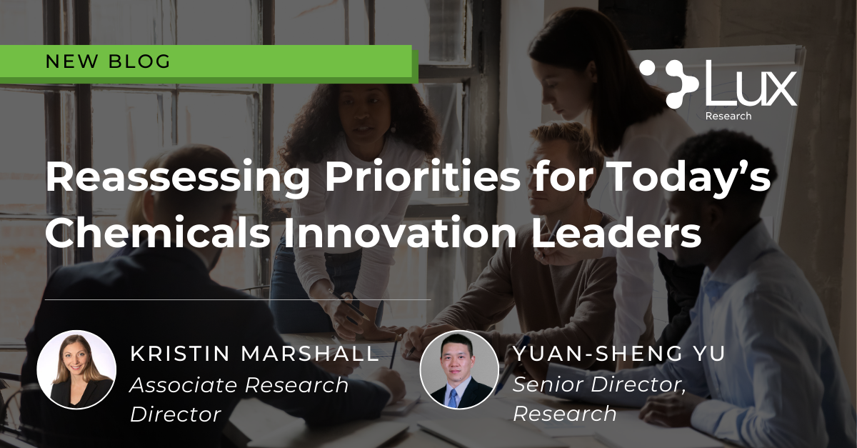 Top Innovation Priorities for Chemicals Industry Leaders
