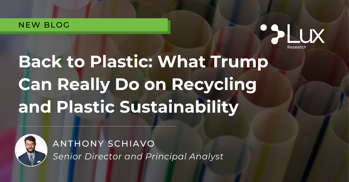 Back to Plastic: What Trump Can Really Do on Recycling and Plastic ...