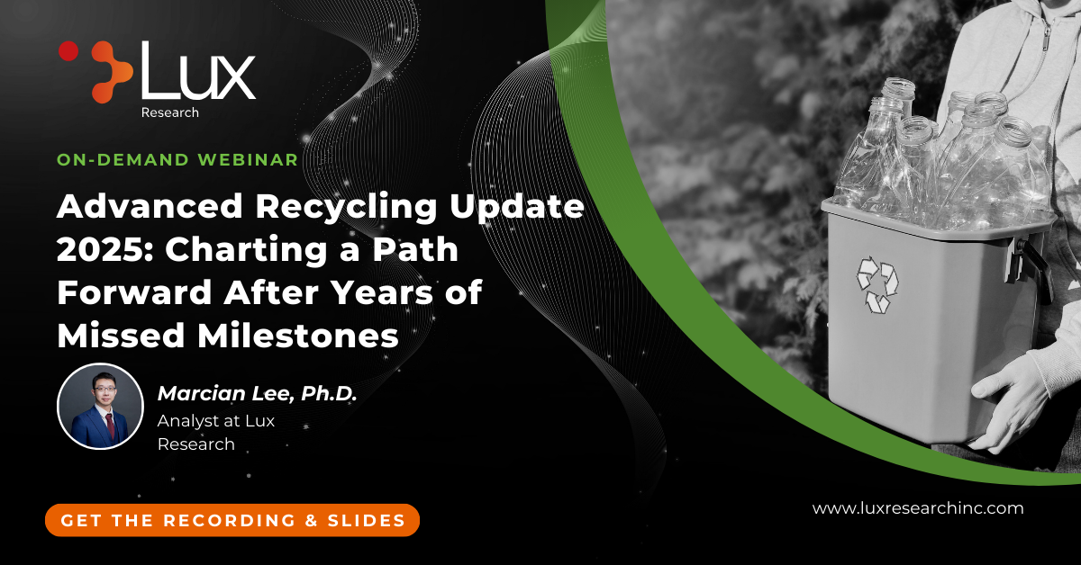 Advanced Recycling Update 2025: Charting a Path Forward After Years of ...