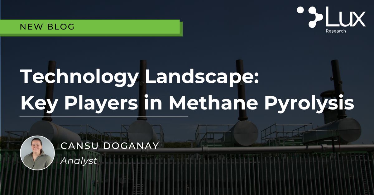 Key Players in Methane Pyrolysis Technology | Lux Research