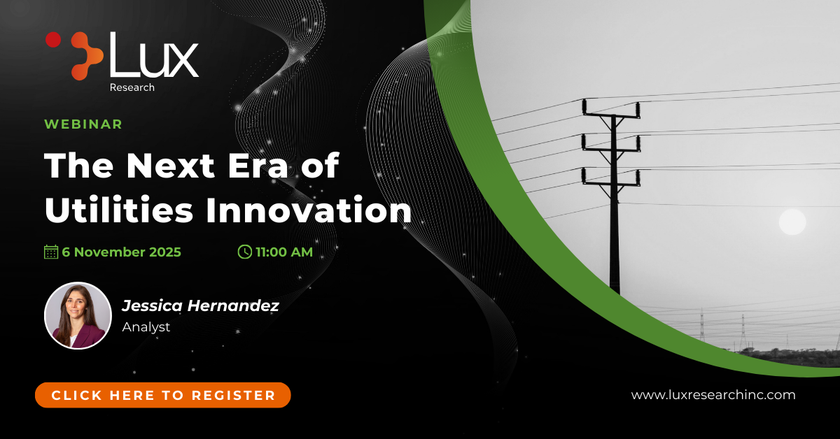 The Next Era of Utilities Innovation - Lux Research