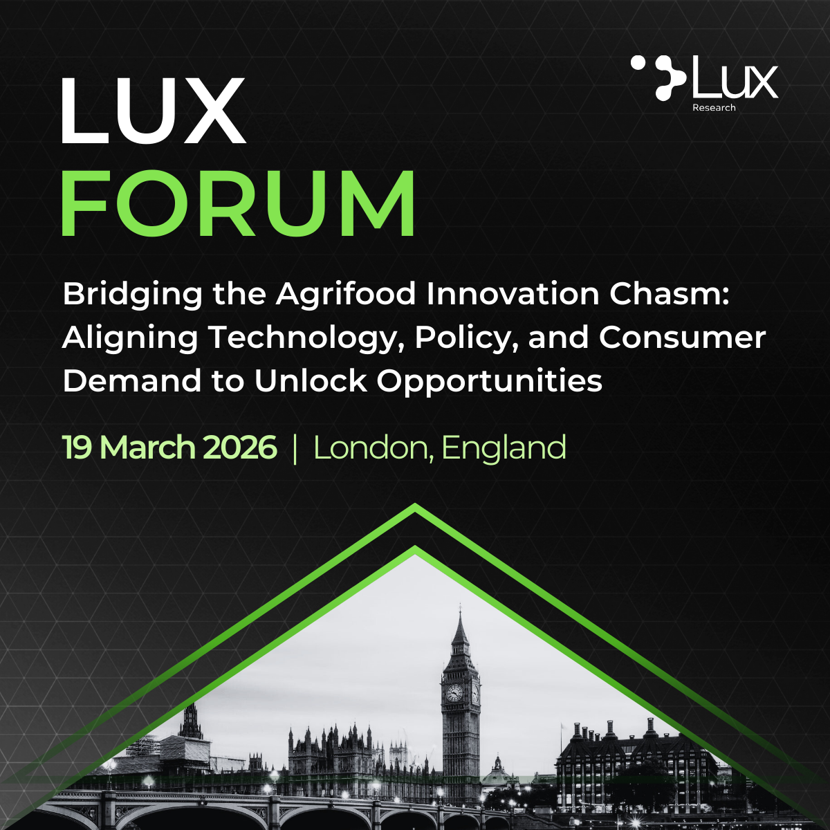 LUX FORUM LONDONBridging the Agrifood Innovation Chasm: Aligning ...