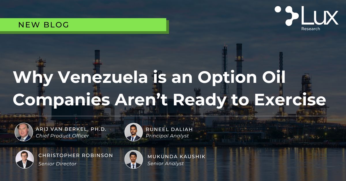 Why Venezuela is an Option Oil Companies Aren’t Ready to Exercise - Lux ...